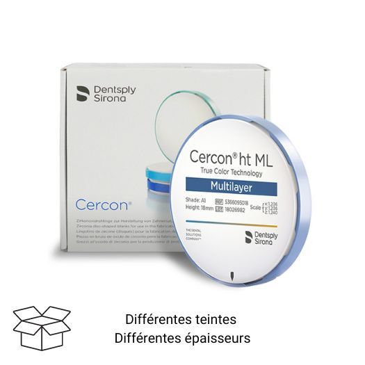 ARSEUS LAB : Disque de Zircone Cercon HT ML Dentsply Sirona
